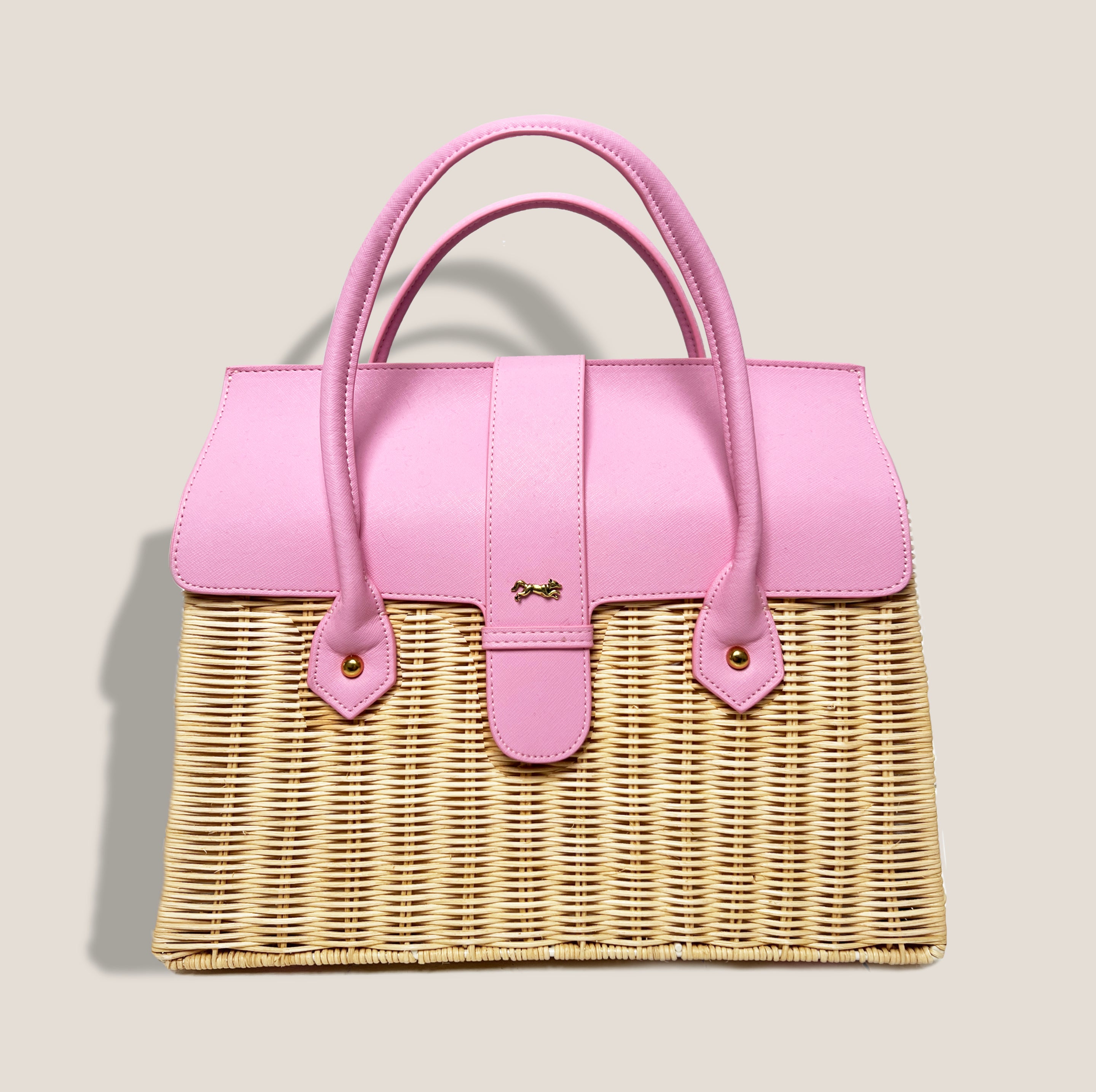 THE ONASSIS 35 BASKET - PEONY PINK – Mme.MINK