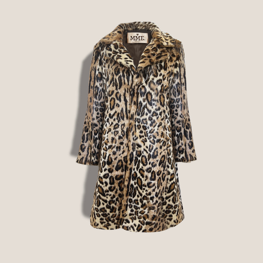 MME. LEOPARD 3/4 Coat – Mme.MINK