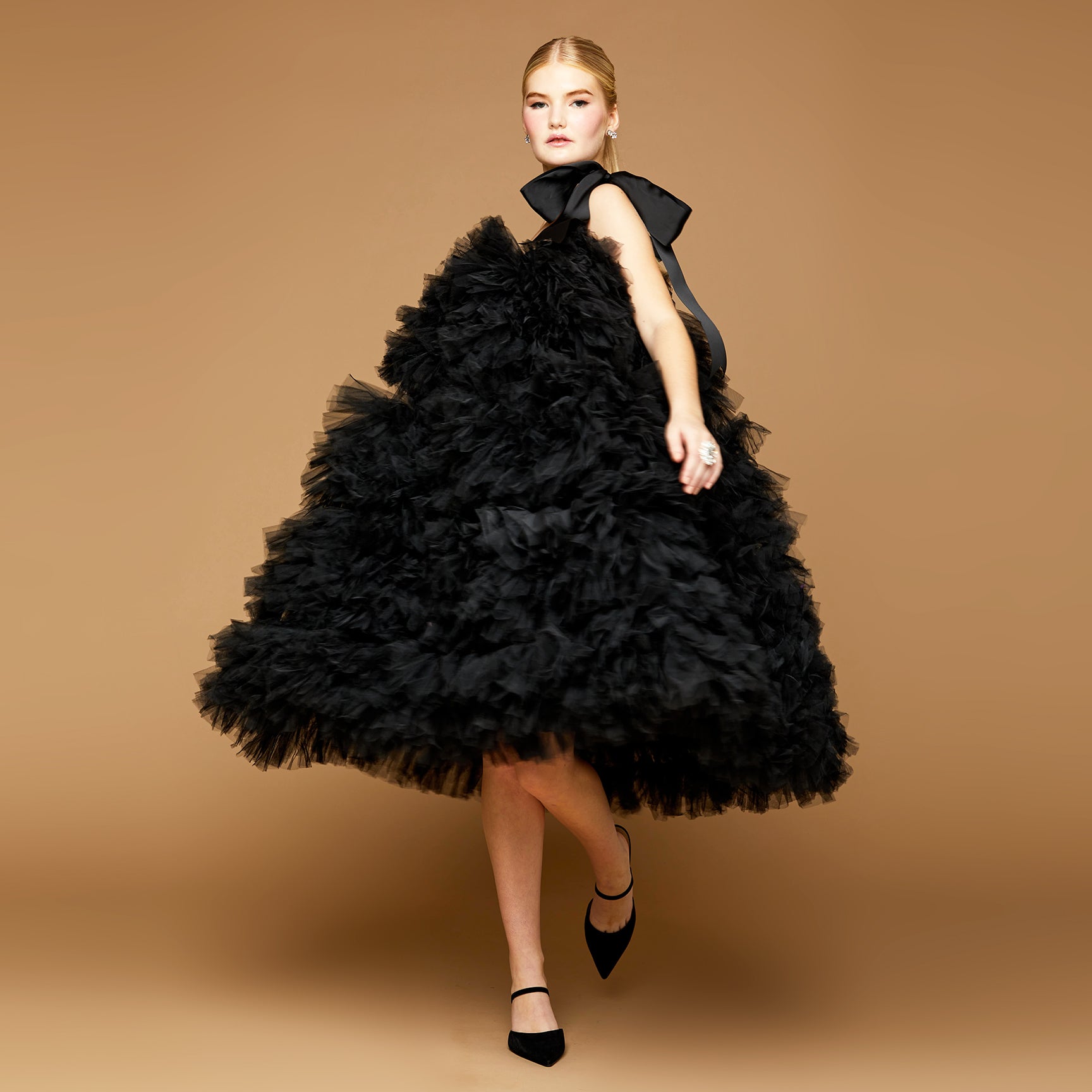 MME. DOME Dress - NOIR